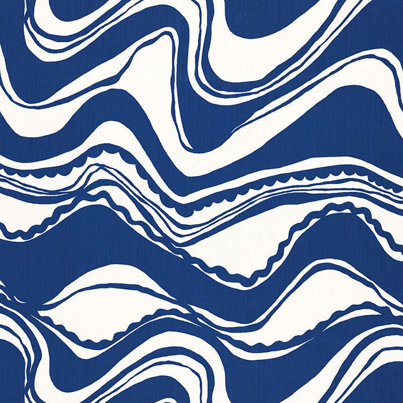Carmel Coastline Print - Surf Fabrics | Schumacher
