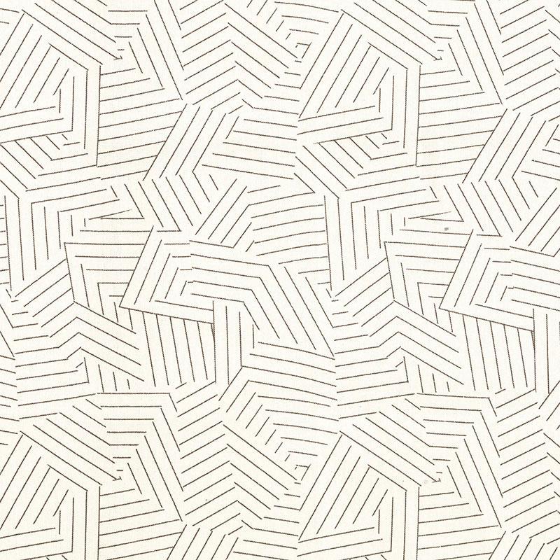 Deconstructed Stripe - Greige Fabrics | Schumacher