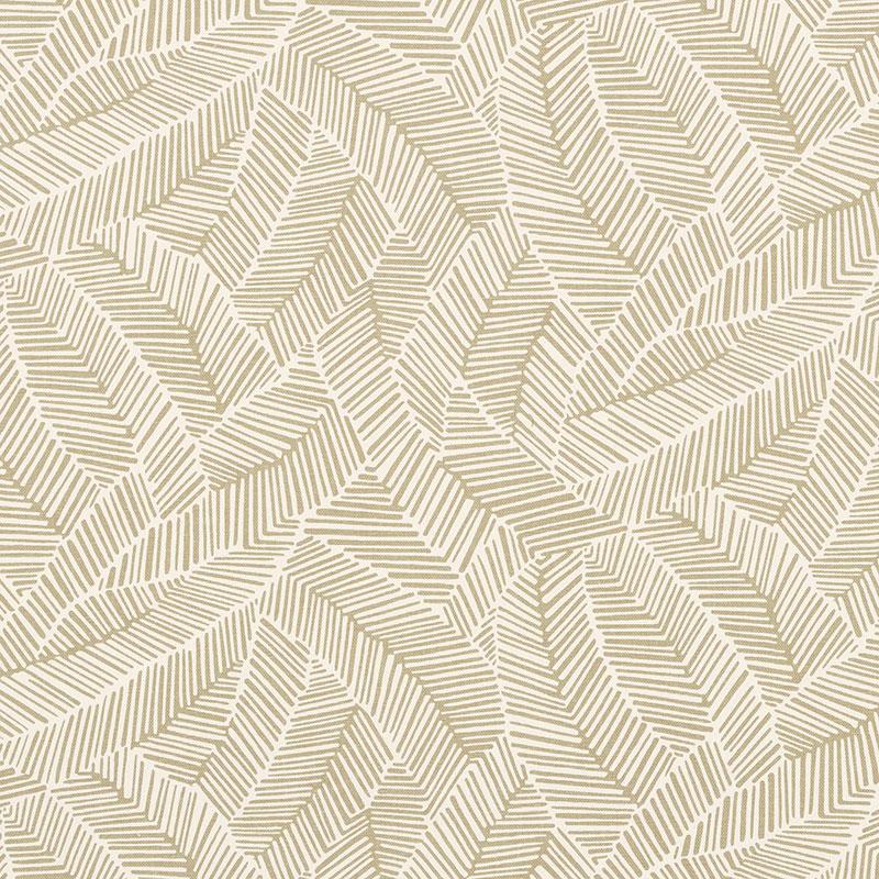 Abstract Leaf - Taupe Fabrics | Schumacher