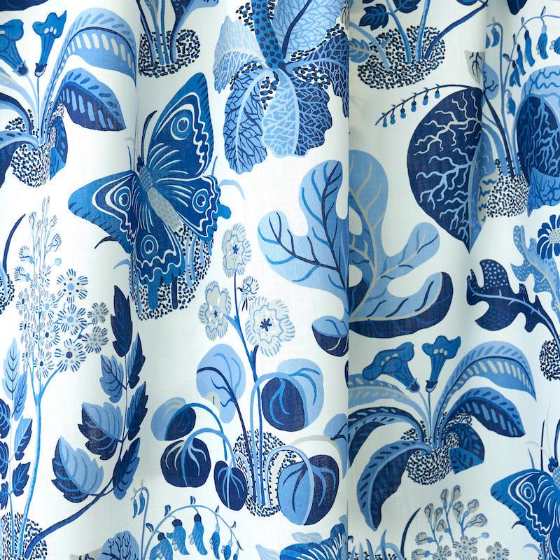 Exotic Butterfly Indoor/Outdoor - Marine Fabrics | Schumacher