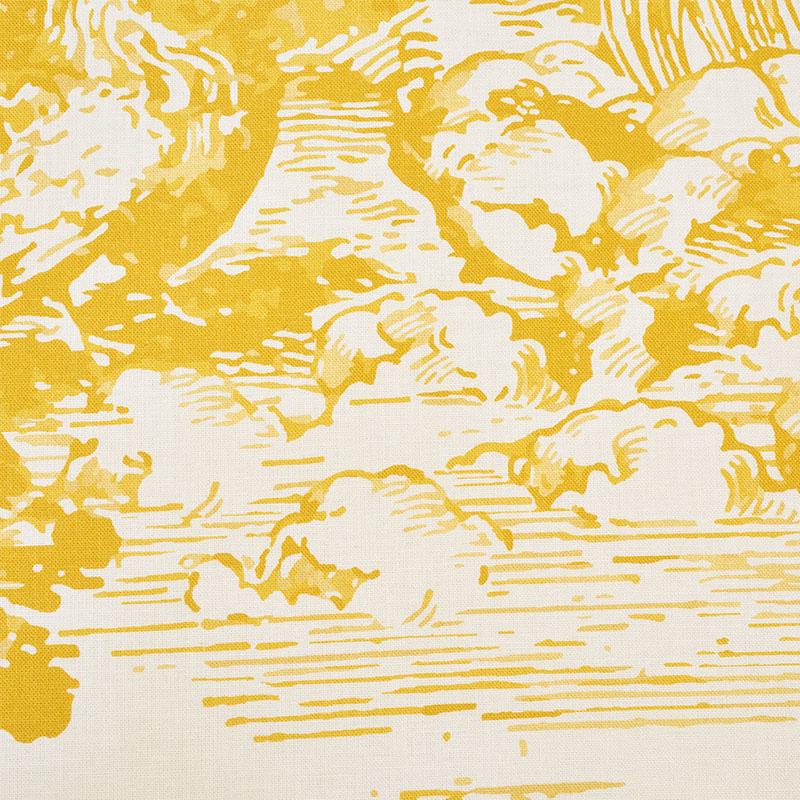 Modern Toile - Yellow Fabrics | Schumacher