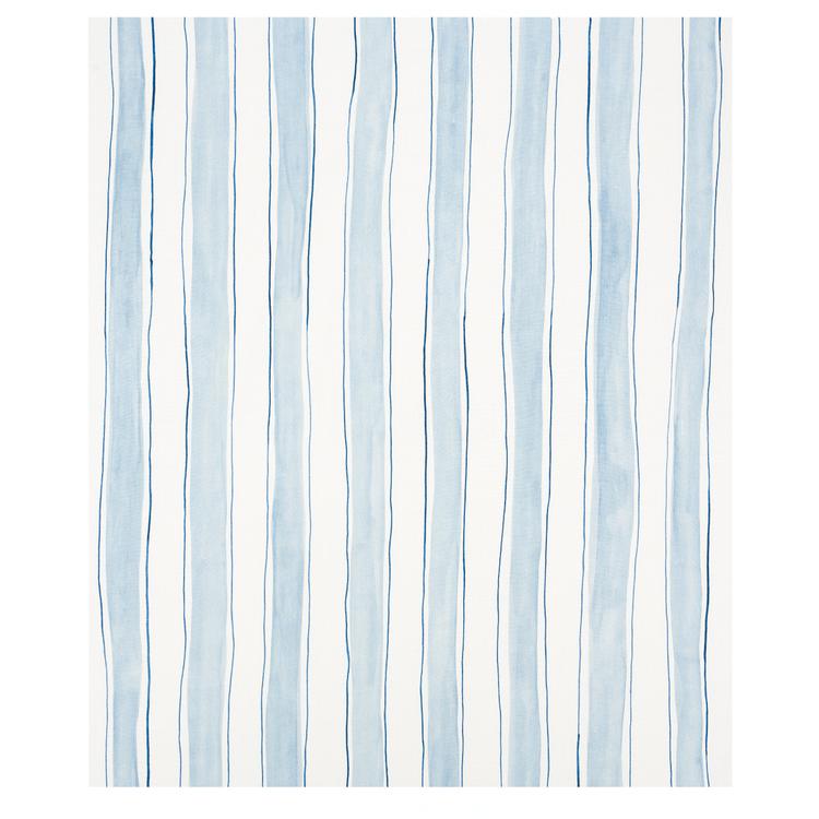 Tracing Stripes - Sky Fabrics | Schumacher