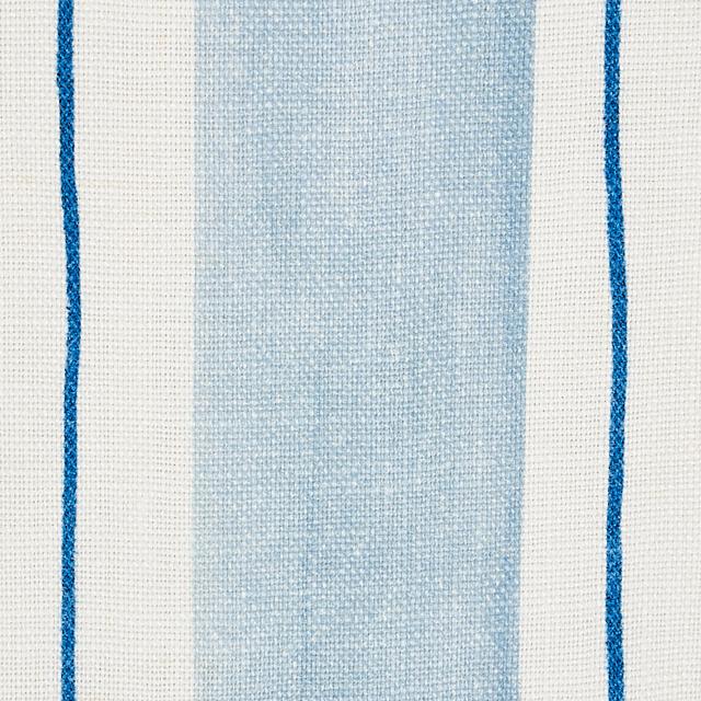 Tracing Stripes - Sky Fabrics | Schumacher