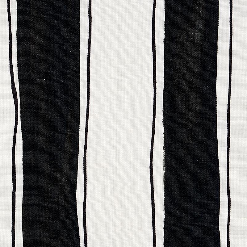 Tracing Stripes - Black Fabrics | Schumacher