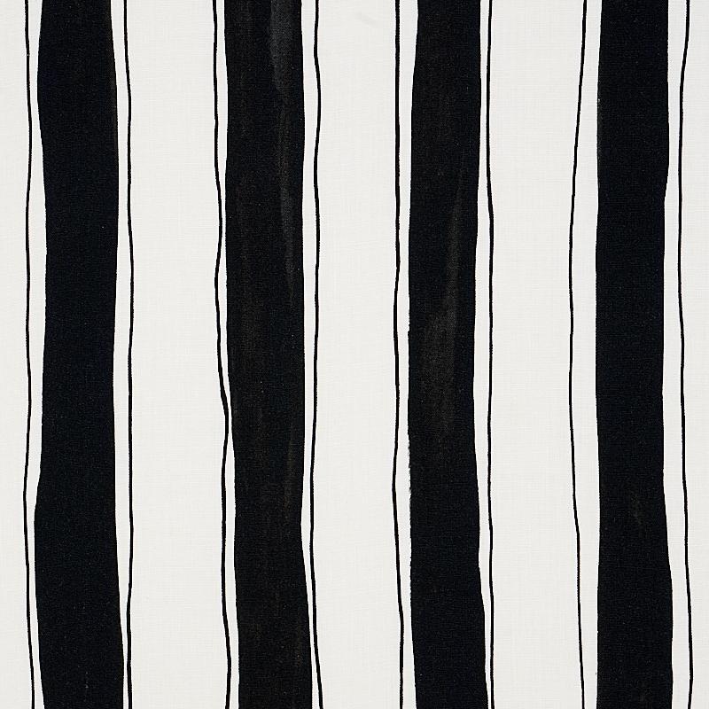 Tracing Stripes - Black Fabrics | Schumacher