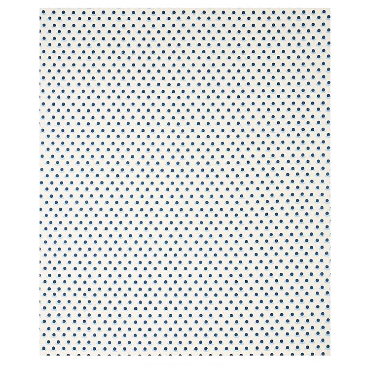 Berry Hand Block Print - Indigo & Sky Fabrics | Schumacher