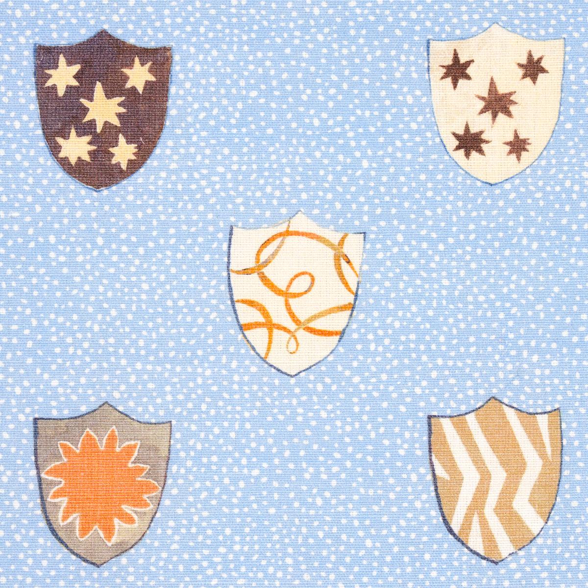 Heraldic - Oxford Blue Fabrics | Schumacher