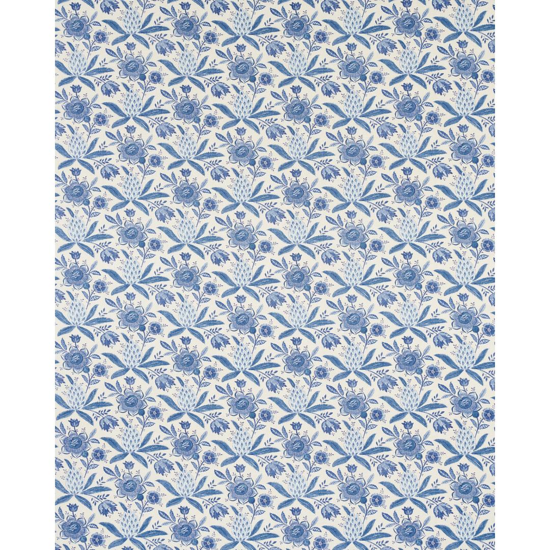 Lafayette Botanical - Cornflower Fabrics | Schumacher