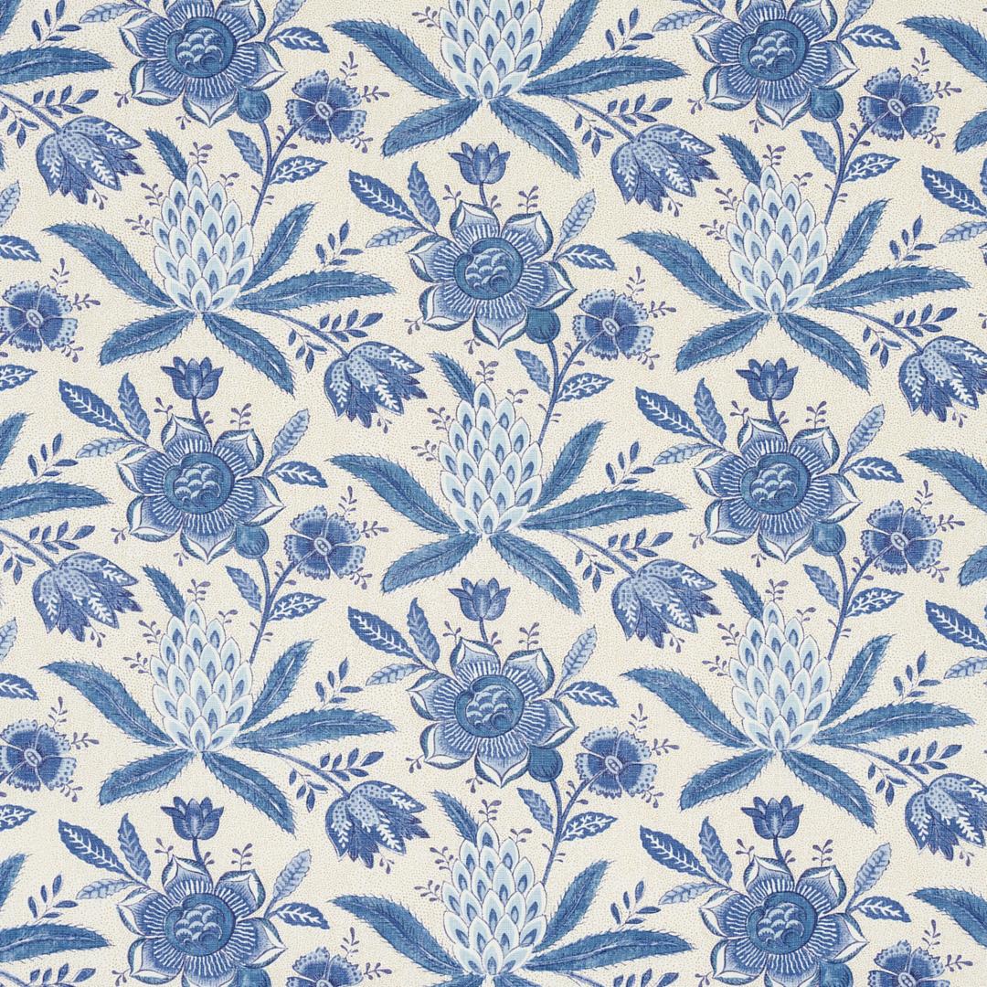 Lafayette Botanical - Cornflower Fabrics | Schumacher