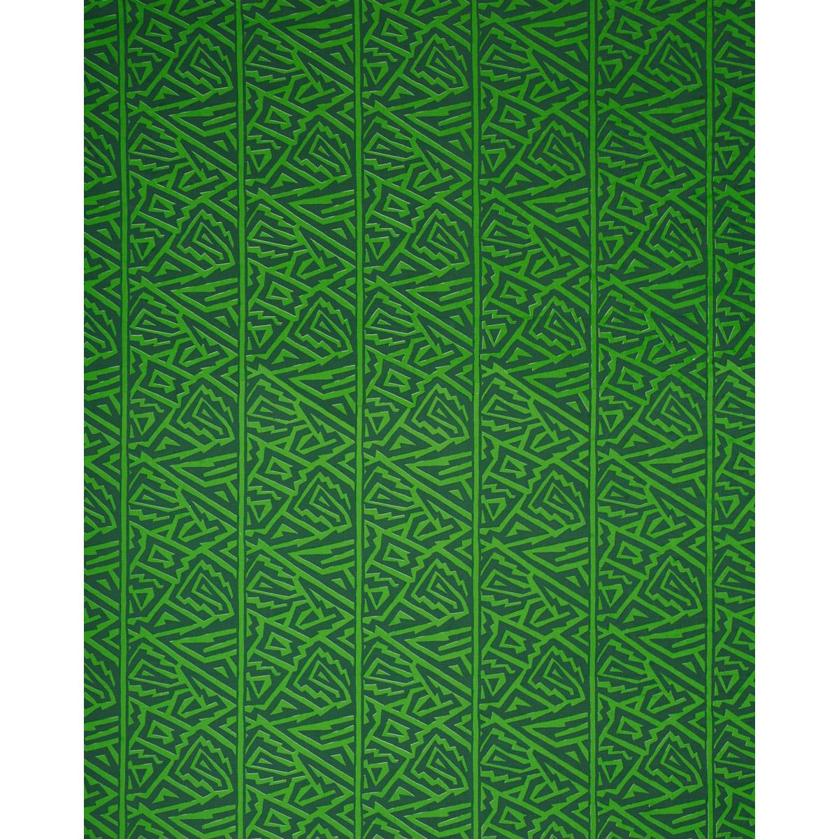 Jagged Maze - Green Fabrics | Schumacher