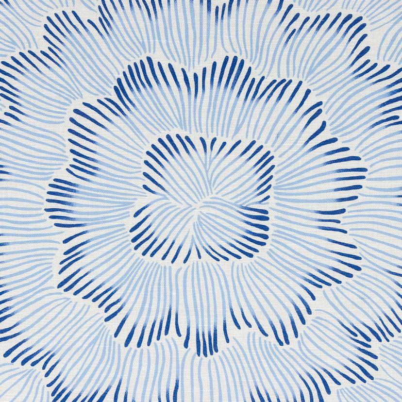 Feather Bloom - Two Blues Fabrics | Schumacher