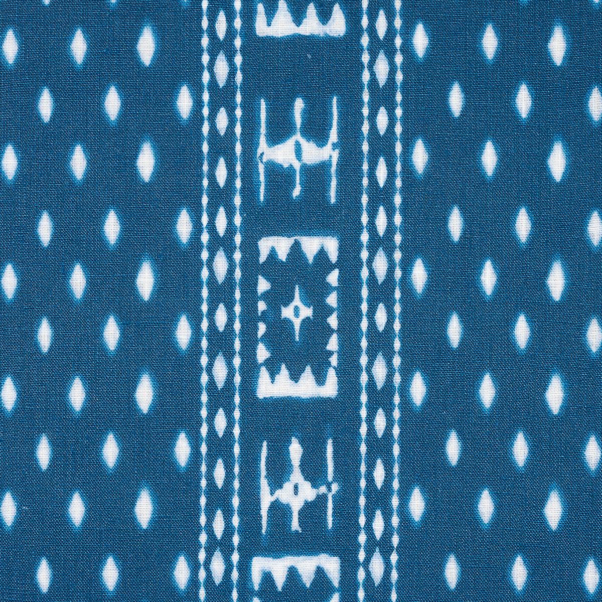 Indah Batik - Indigo Fabrics | Schumacher