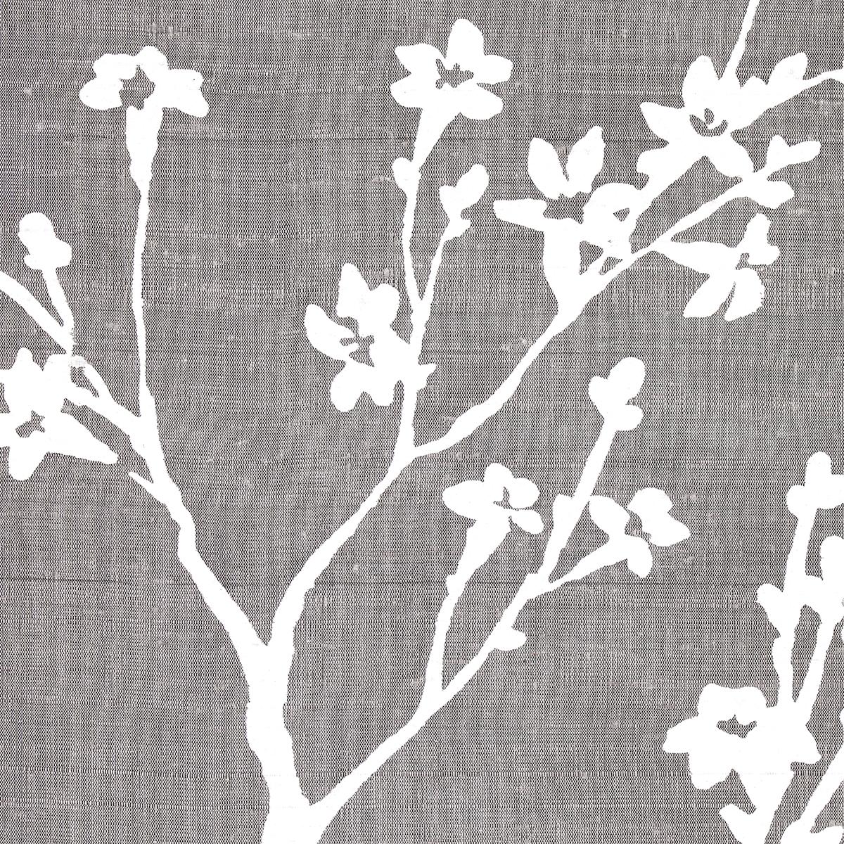 Twiggy Silk - Pewter Fabrics | Schumacher