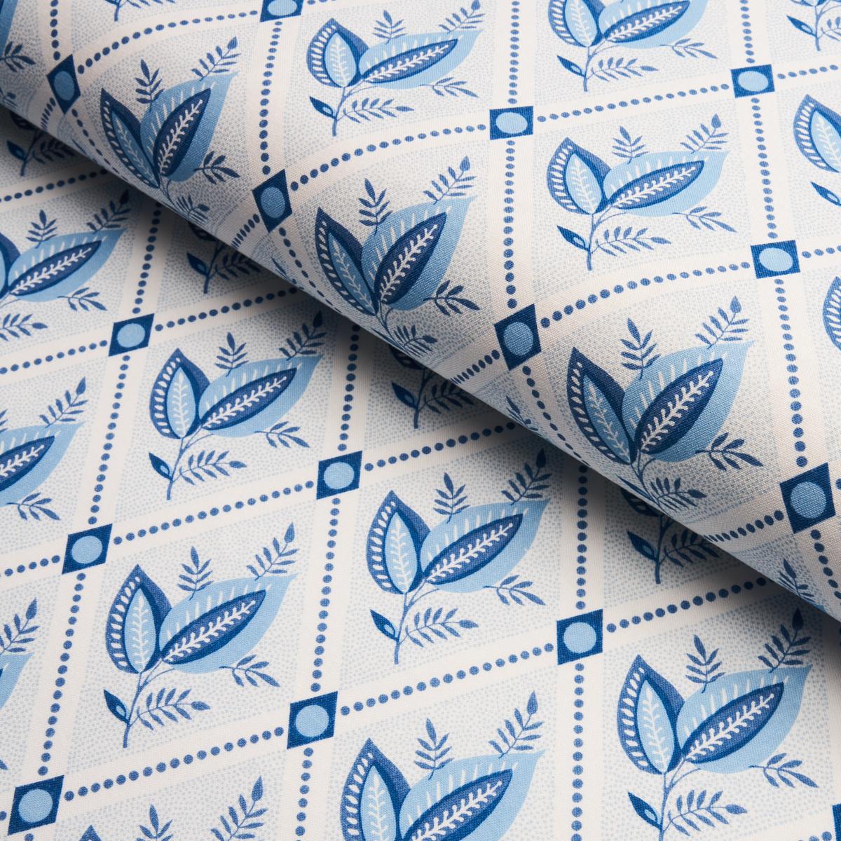 Basile Trellis - Porcelain Fabrics | Schumacher