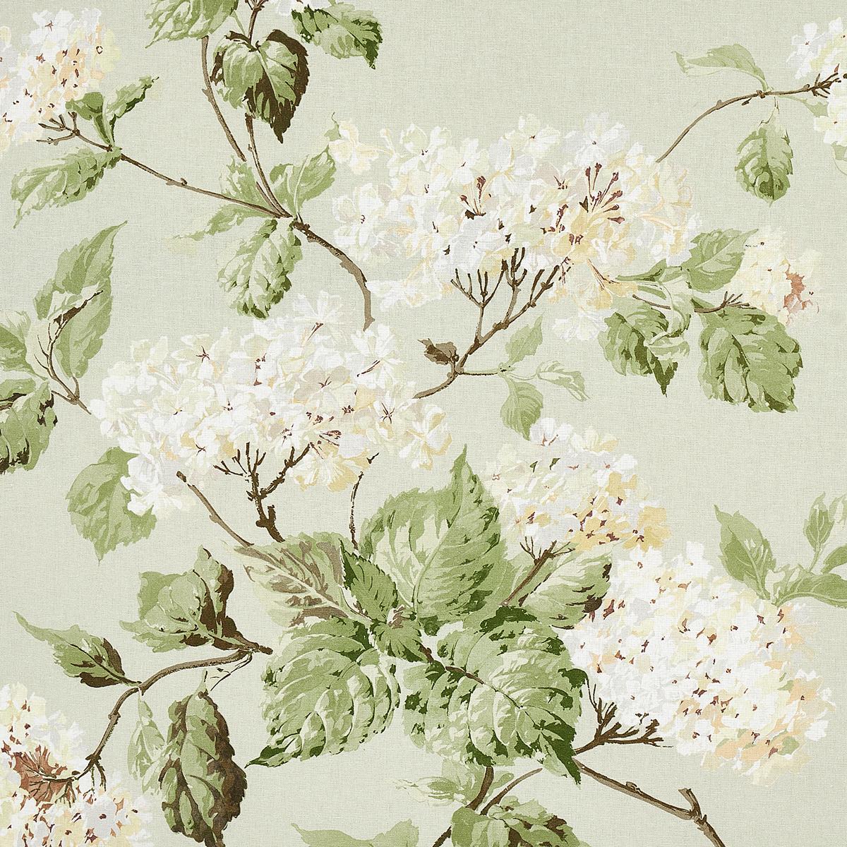 Summer Hydrangea - Celadon Fabrics | Schumacher