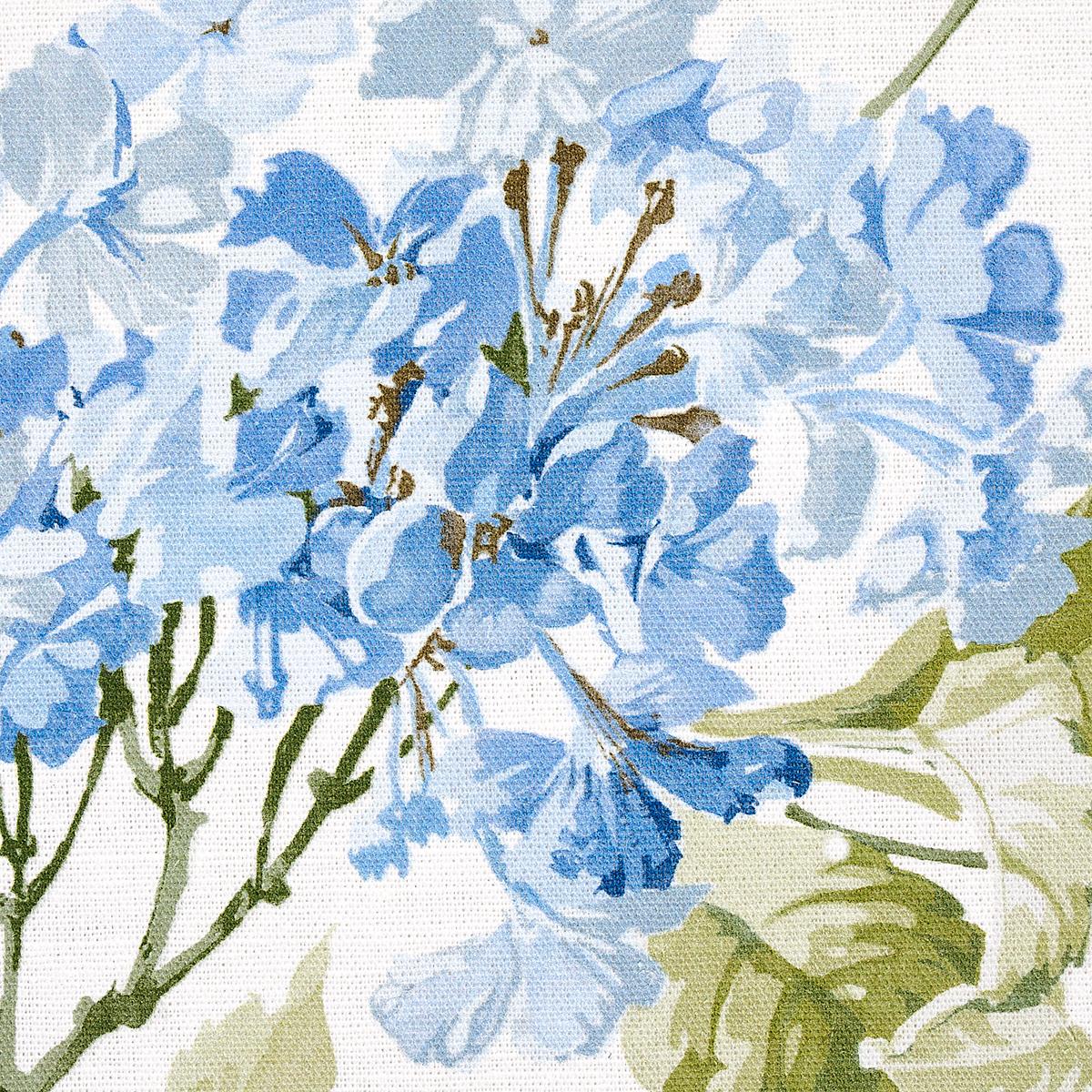 Summer Hydrangea - Blue Hydrangea Fabrics | Schumacher