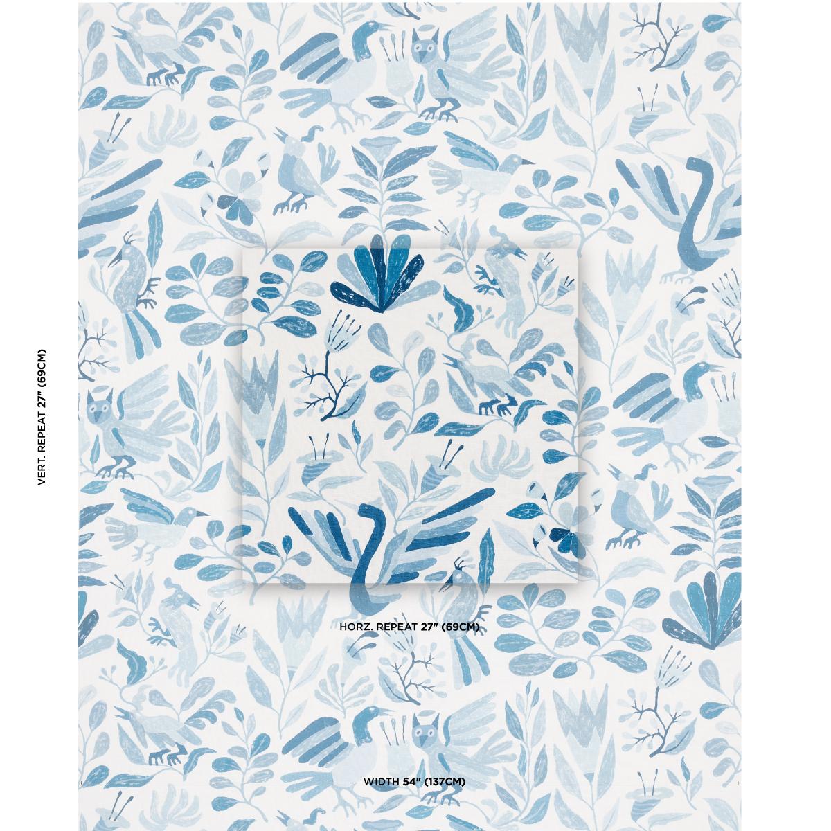 Canopy - Blue Birds Fabrics | Schumacher