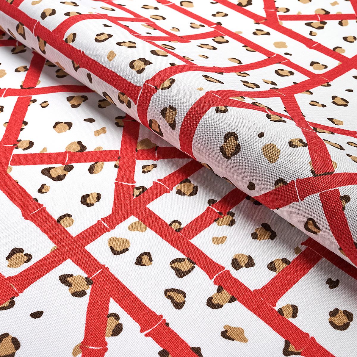 Fancy Beast Indoor/ Outdoor - Coral Cheetah Fabrics | Schumacher