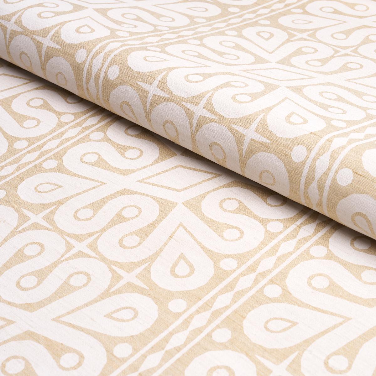 Borneo Silk - White Fabrics | Schumacher