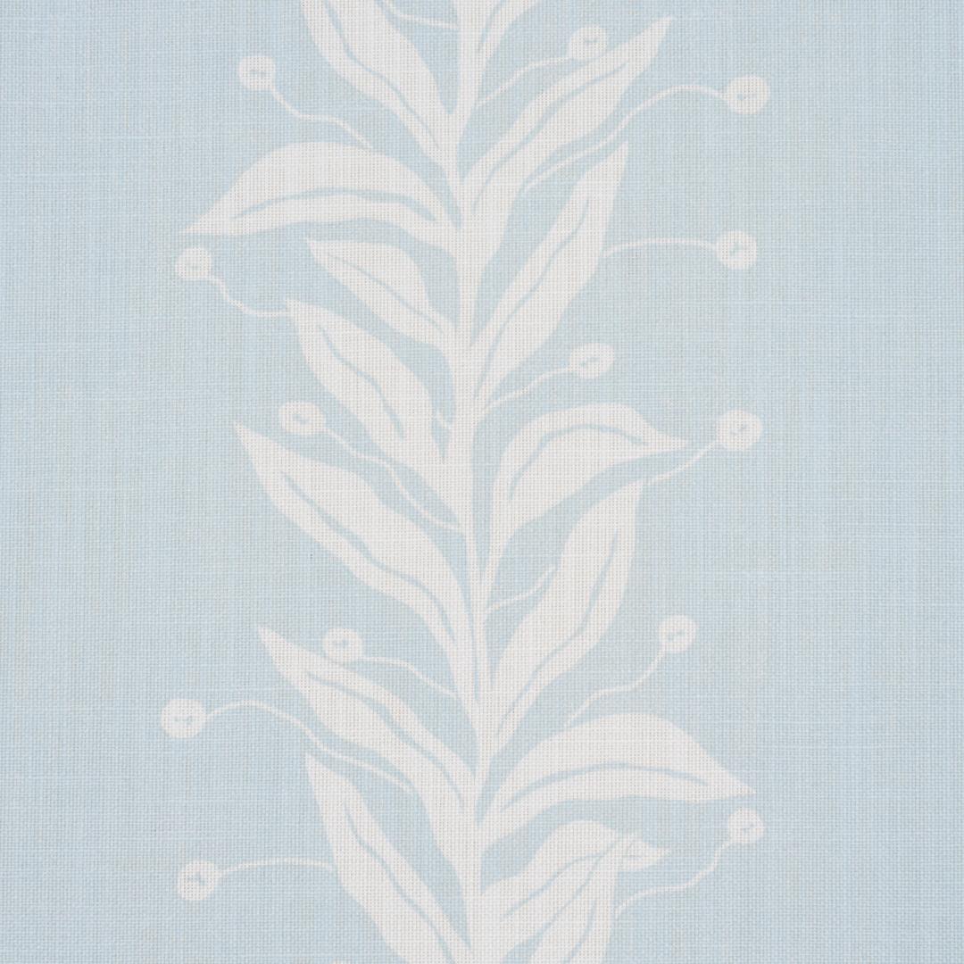 Tendril Stripe Indoor/Outdoor - Sky Fabrics | Schumacher