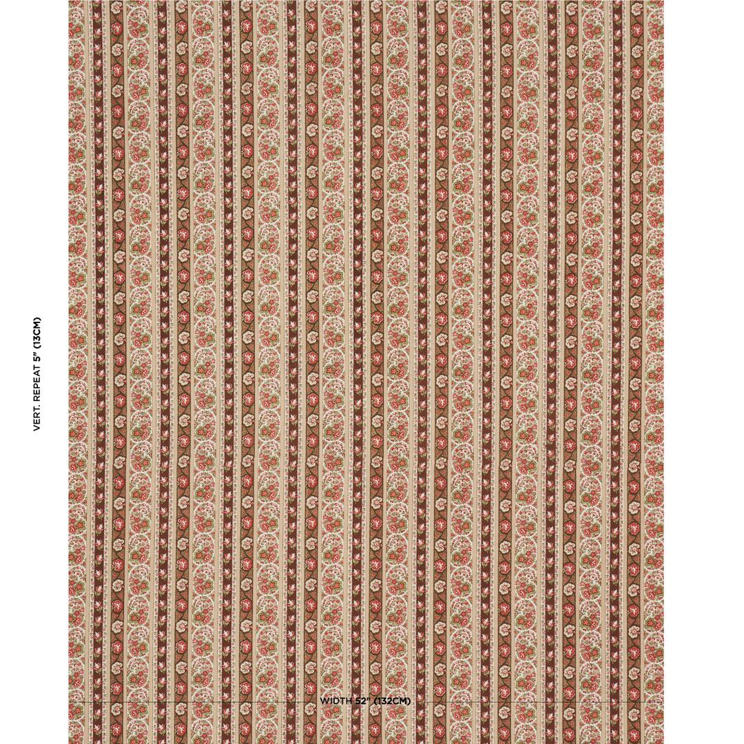Ines Paisley - Rose & Cognac Fabrics | Schumacher