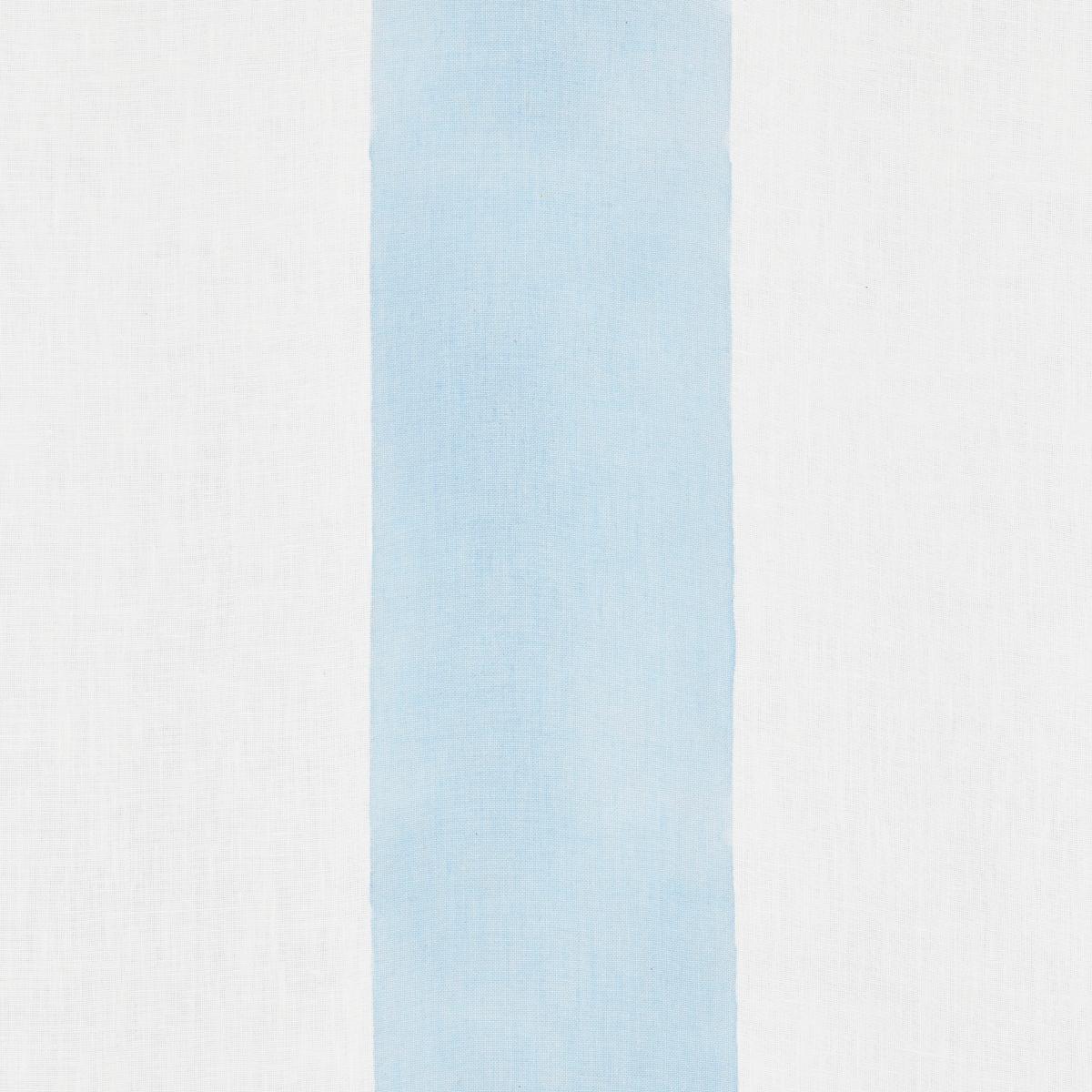 Wide Hand Block Stripe - Blue Fabrics | Schumacher