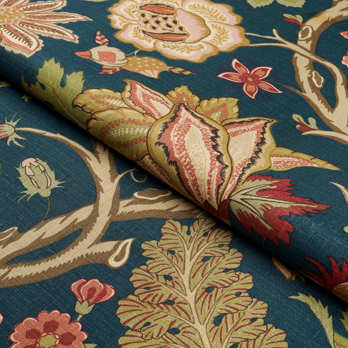 Darsy Tree Of Life - Peacock Fabrics | Schumacher