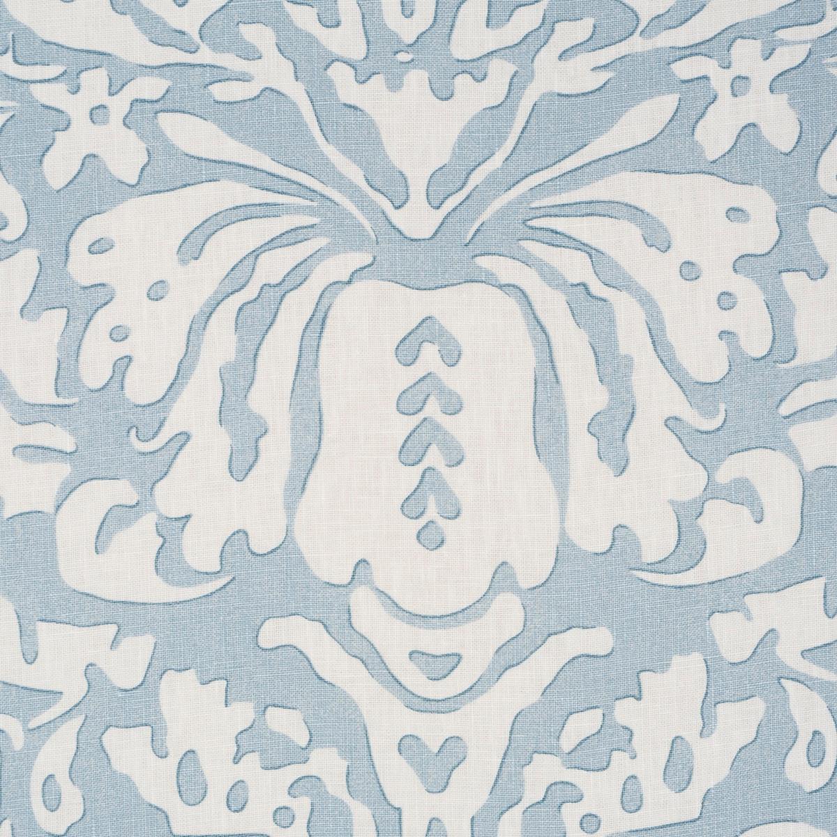 Suffolk Damask - Blue Fabrics | Schumacher