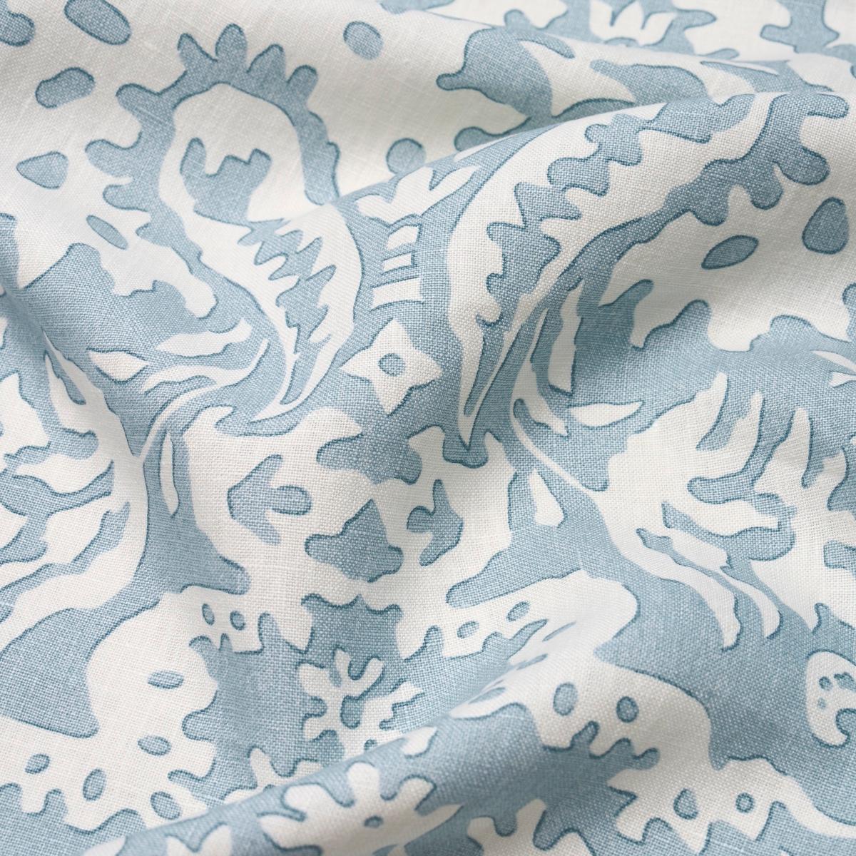 Suffolk Damask - Blue Fabrics | Schumacher