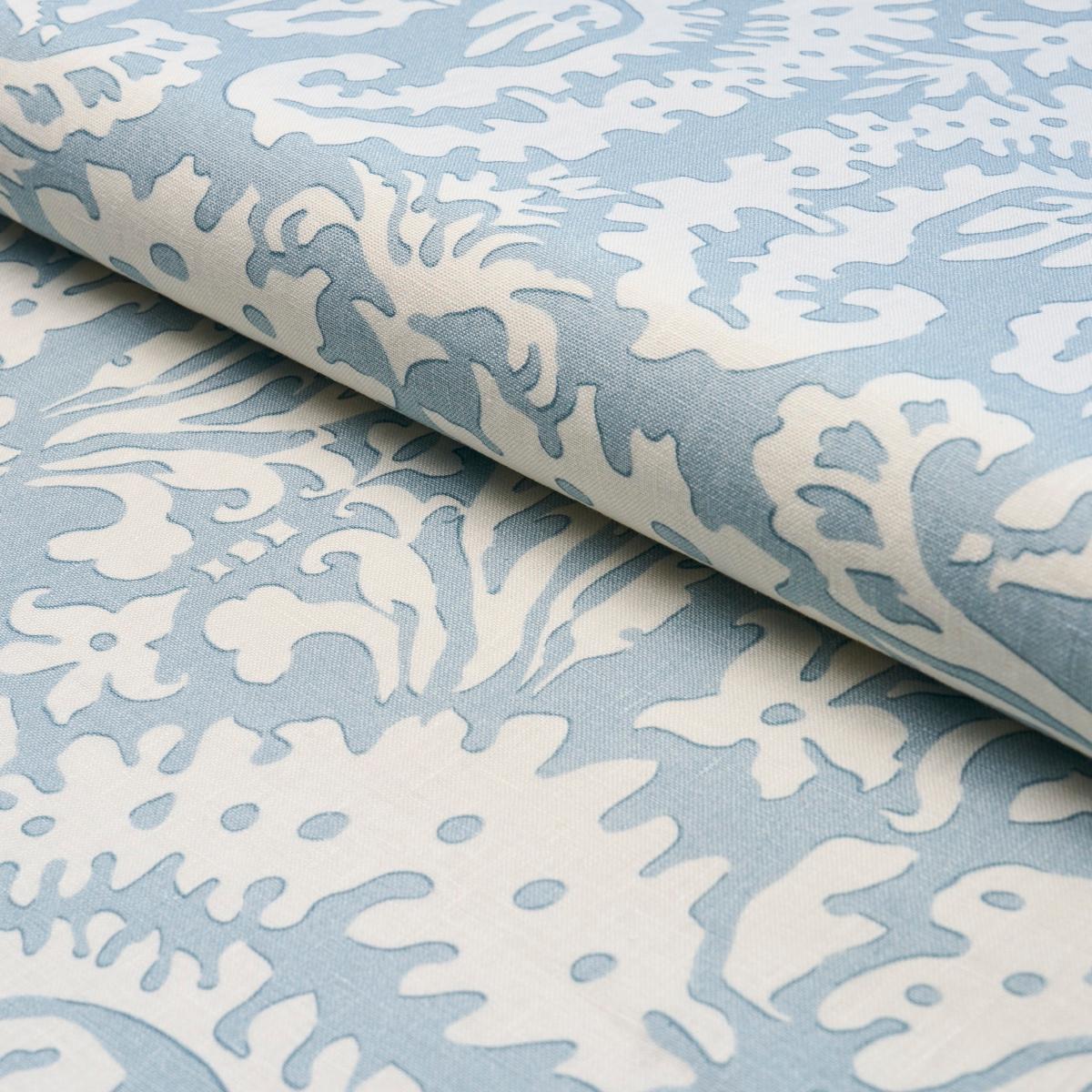 Suffolk Damask - Blue Fabrics | Schumacher