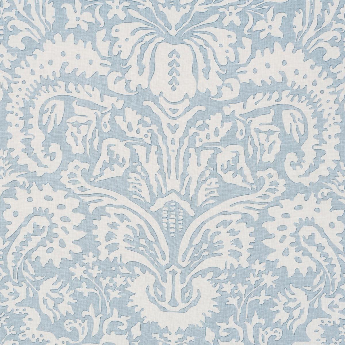 Suffolk Damask - Blue Fabrics | Schumacher