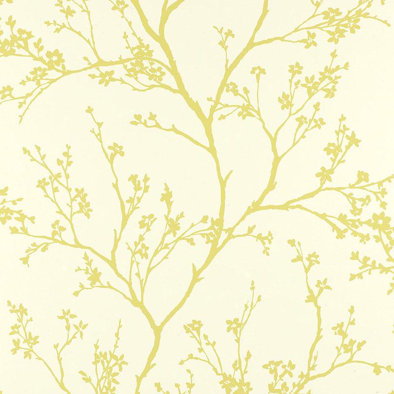 Twiggy - Soft Chartreuse Wallpapers | Schumacher