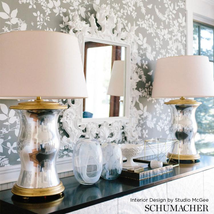 Shadow Vine - Charcoal Wallpapers | Schumacher