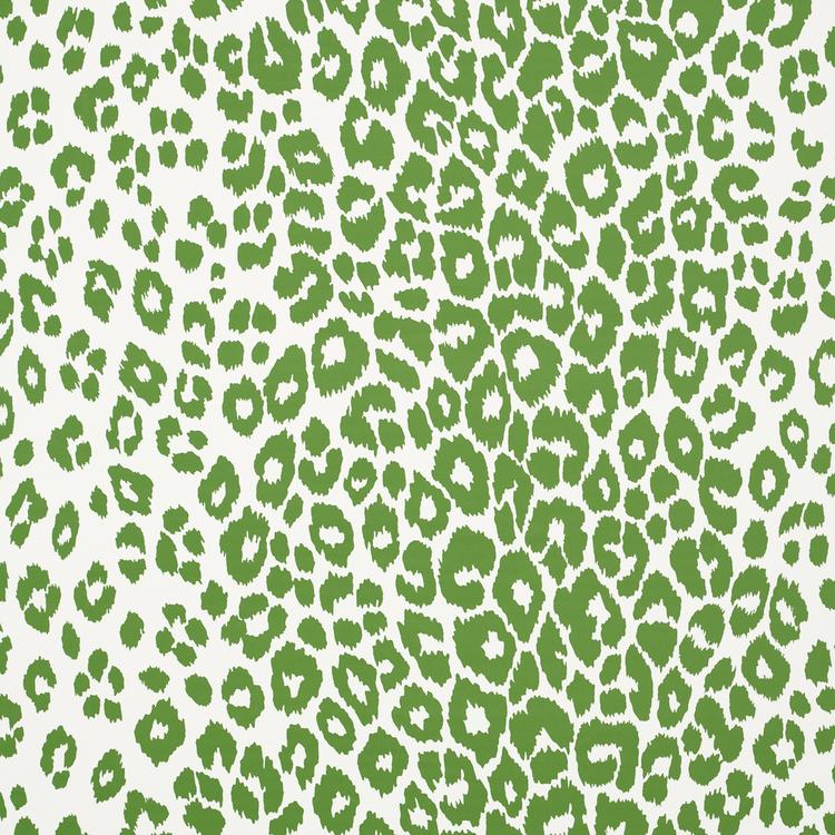 Iconic Leopard - Green Wallpapers | Schumacher