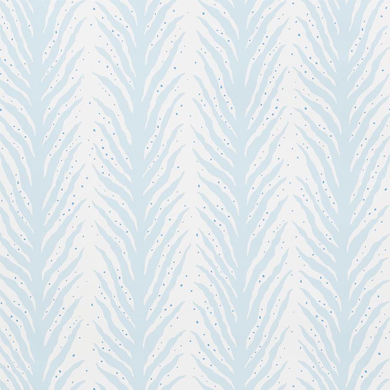 Creeping Fern - Slumber Blue Wallpapers | Schumacher