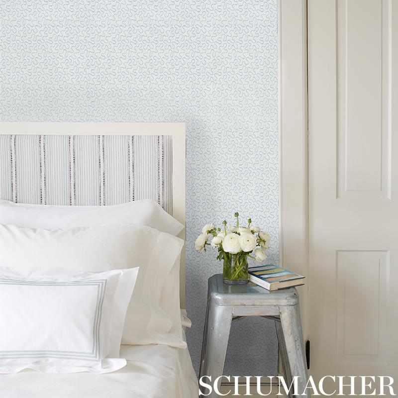 Meander - Slumber Blue Wallpapers | Schumacher