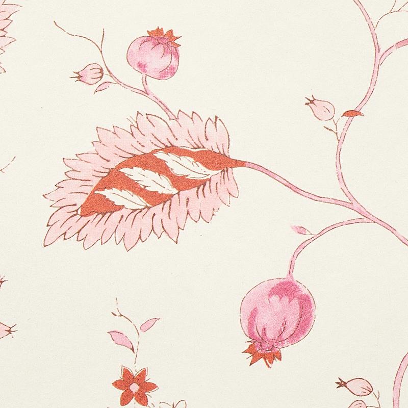Maryam Vine - Pink & Red Wallpapers | Schumacher