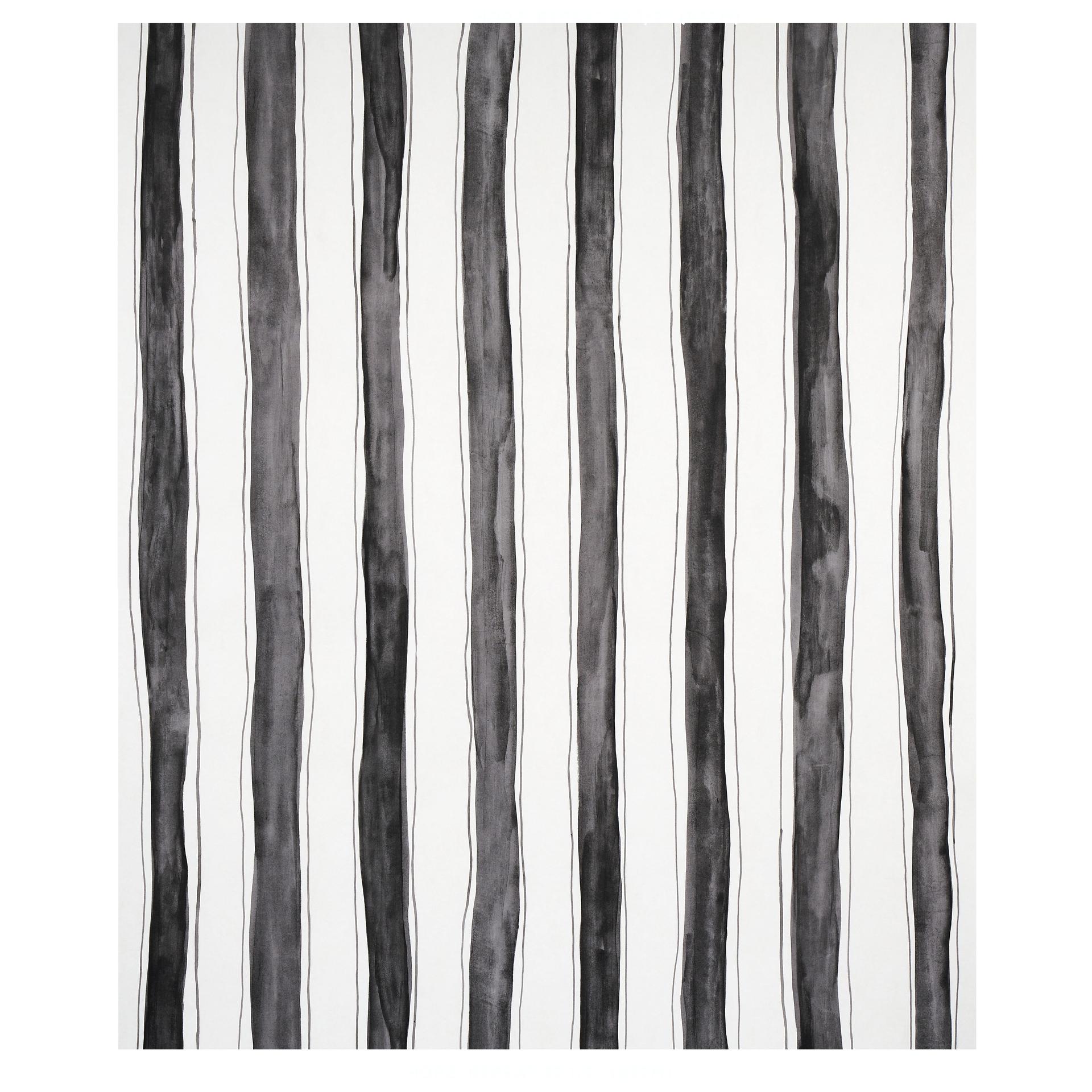 Tracing Stripes - Black Wallpapers | Schumacher