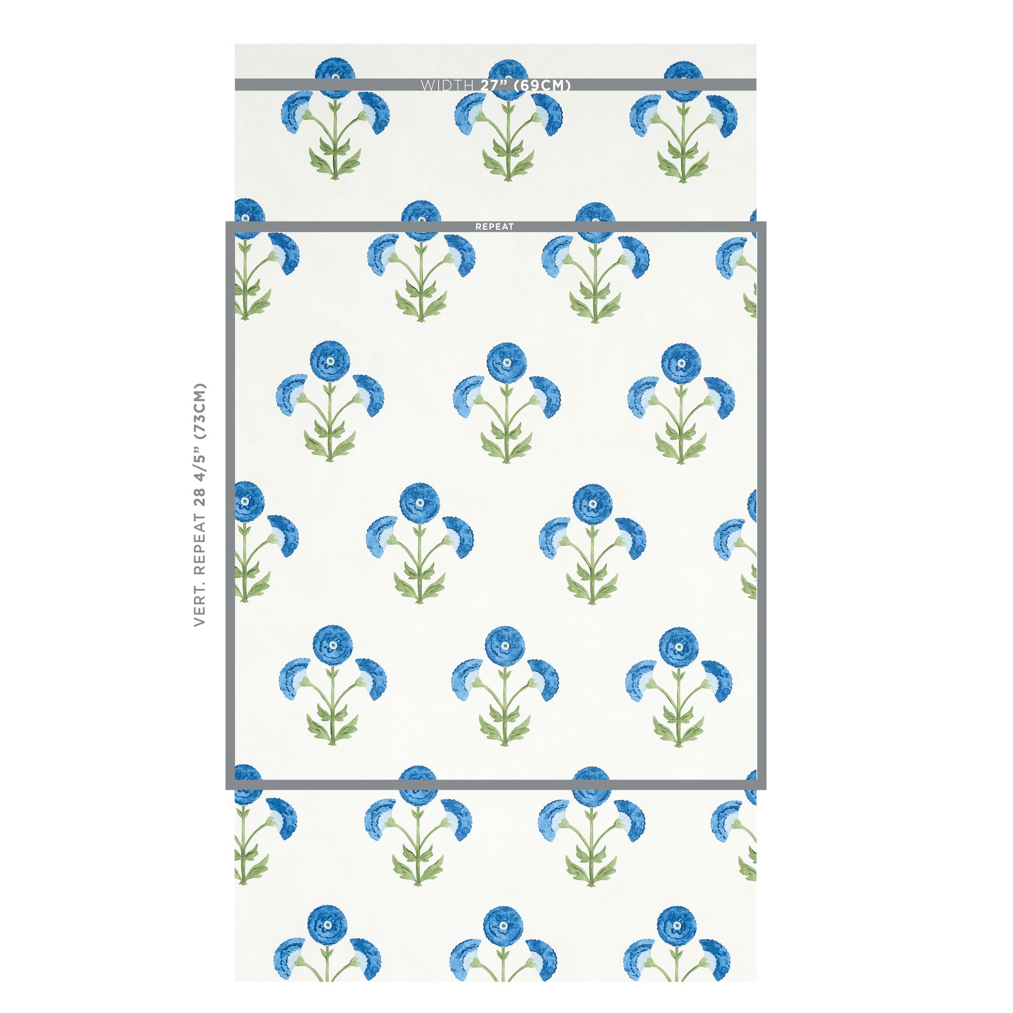 Saranda Flower - Royal Wallpapers | Schumacher