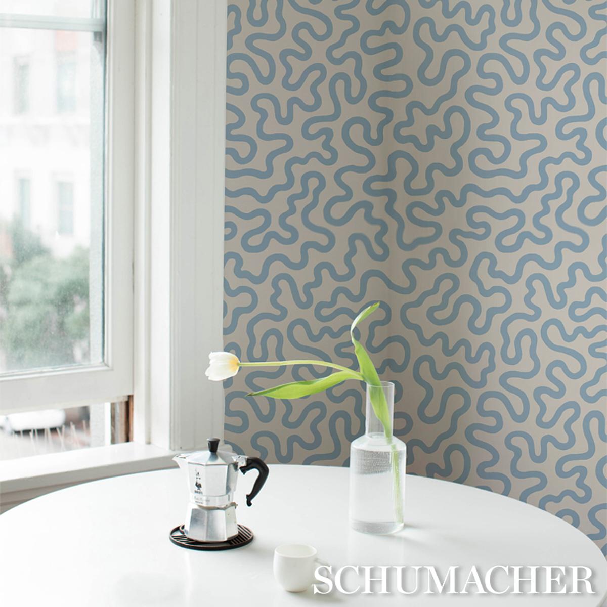 Riley - Sky On Ivory Wallpapers | Schumacher