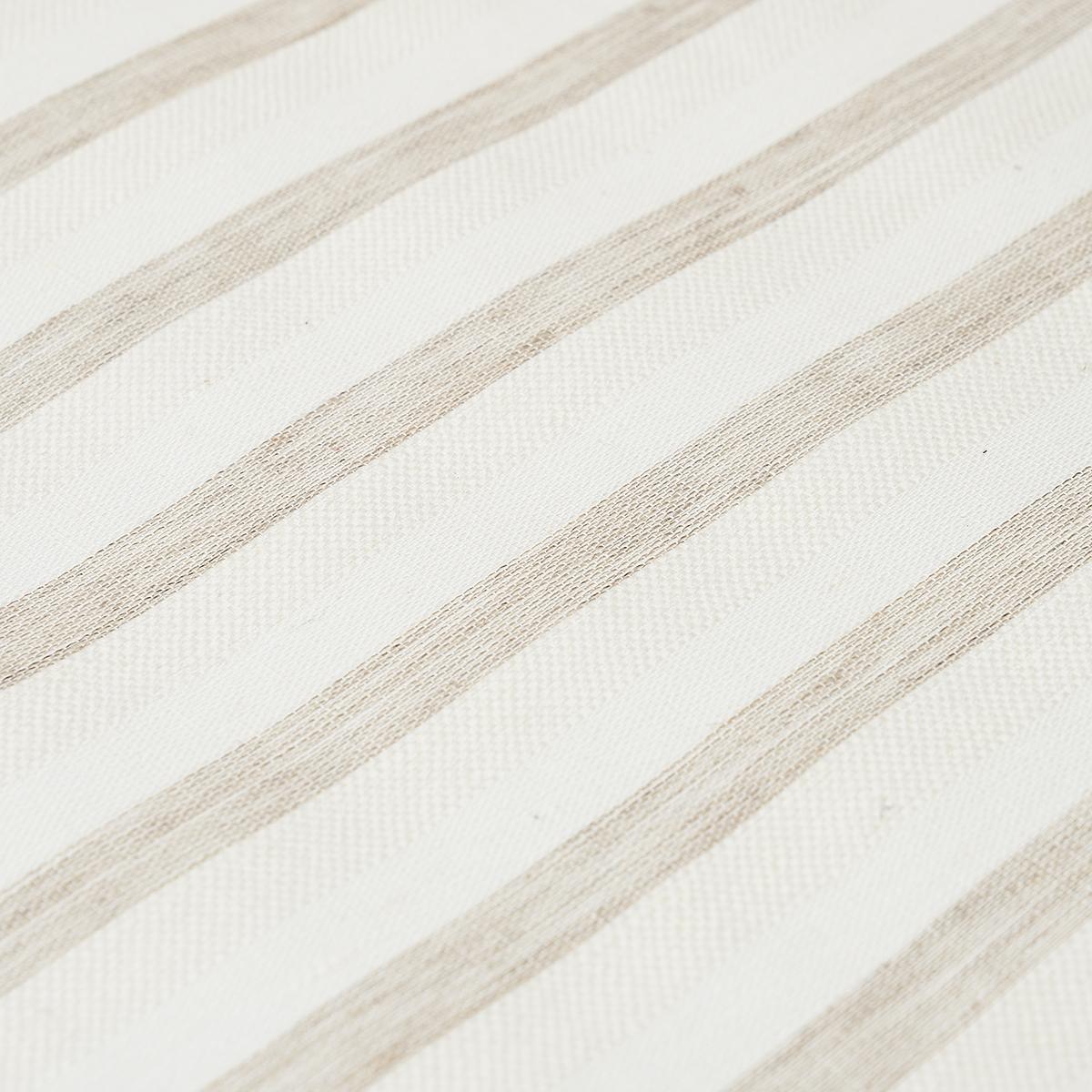 Textured Linen Stripe - White Wallpapers | Schumacher