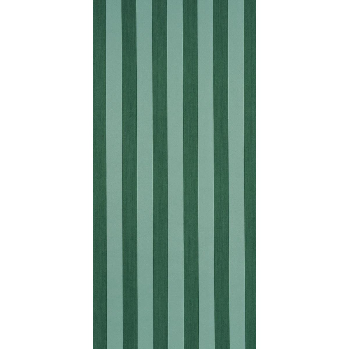 Edwin Stripe Wide - Dark Green Wallpapers | Schumacher