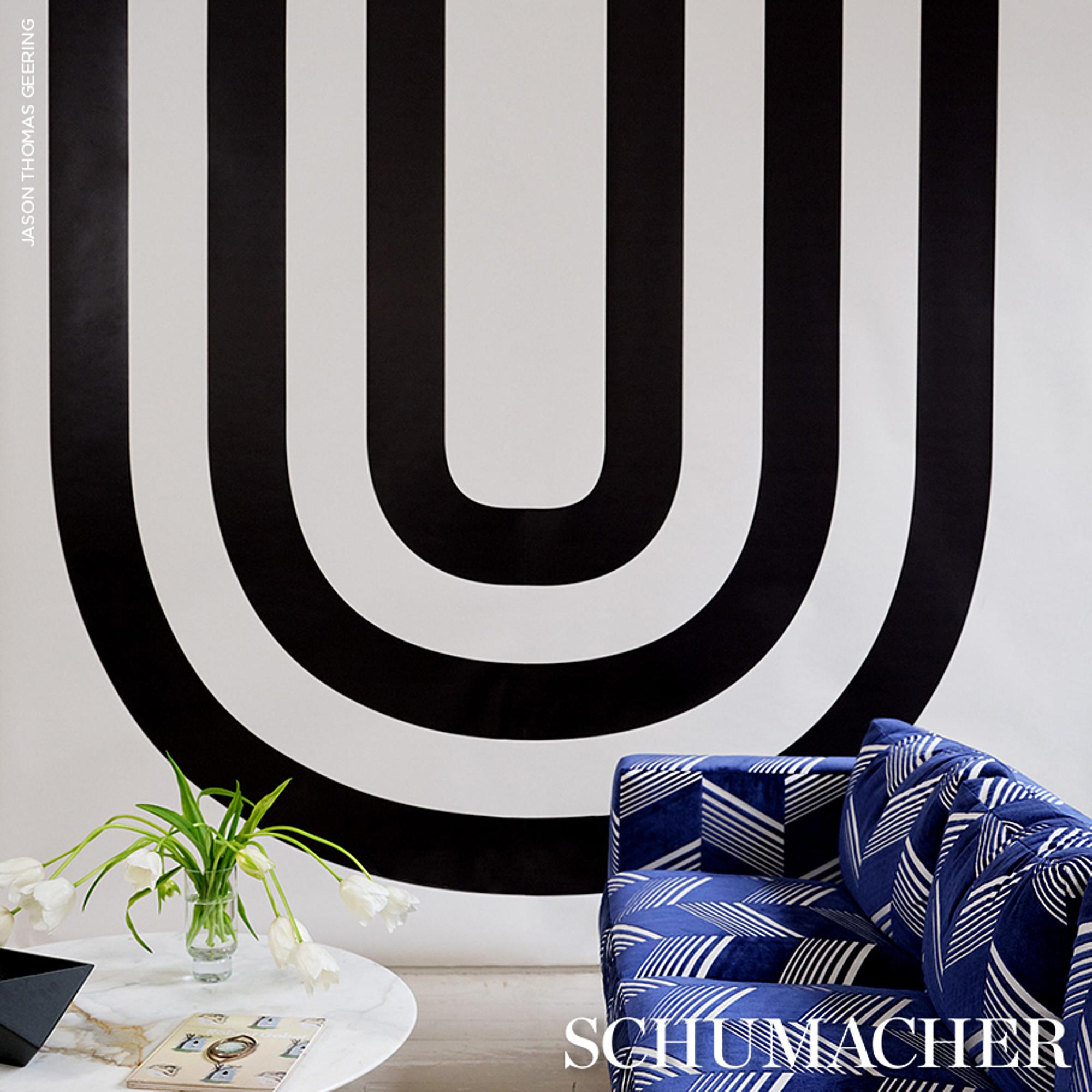 Virginia Panel A - Black Wallpapers | Schumacher