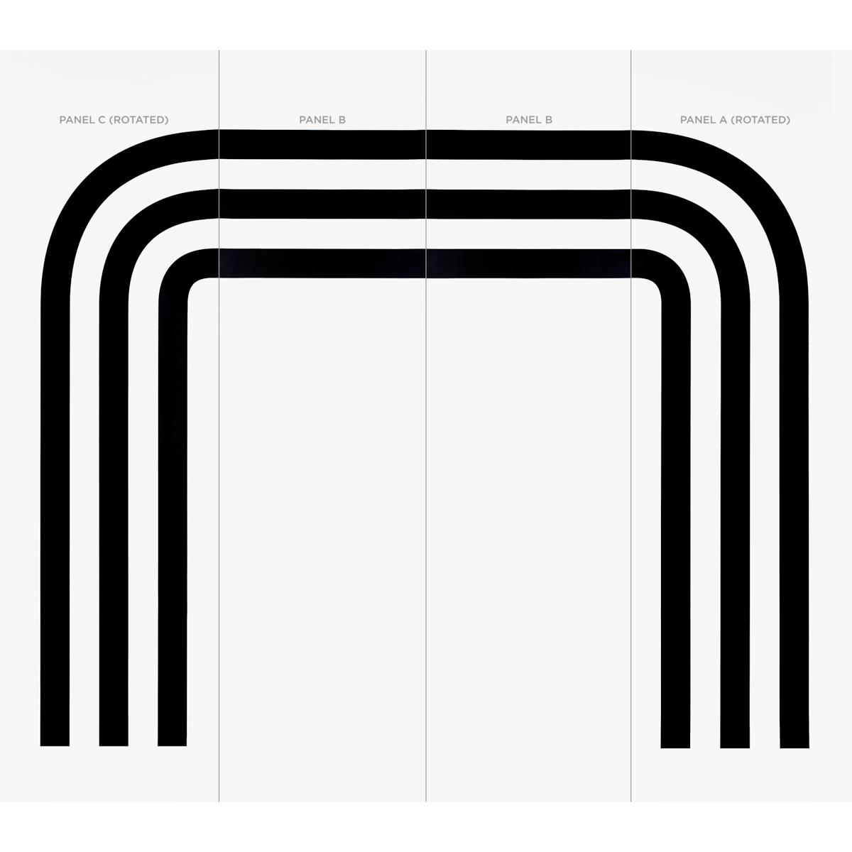 Virginia Panel B - Black Wallpapers | Schumacher