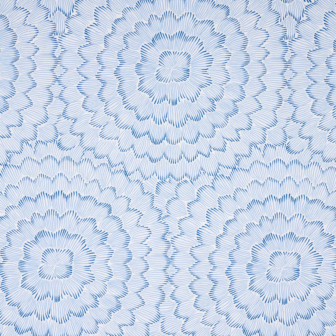 Feather Bloom - Blue Wallpapers | Schumacher