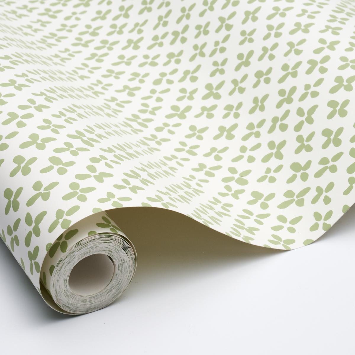 Emerson - Green On Ivory Wallpapers | Schumacher