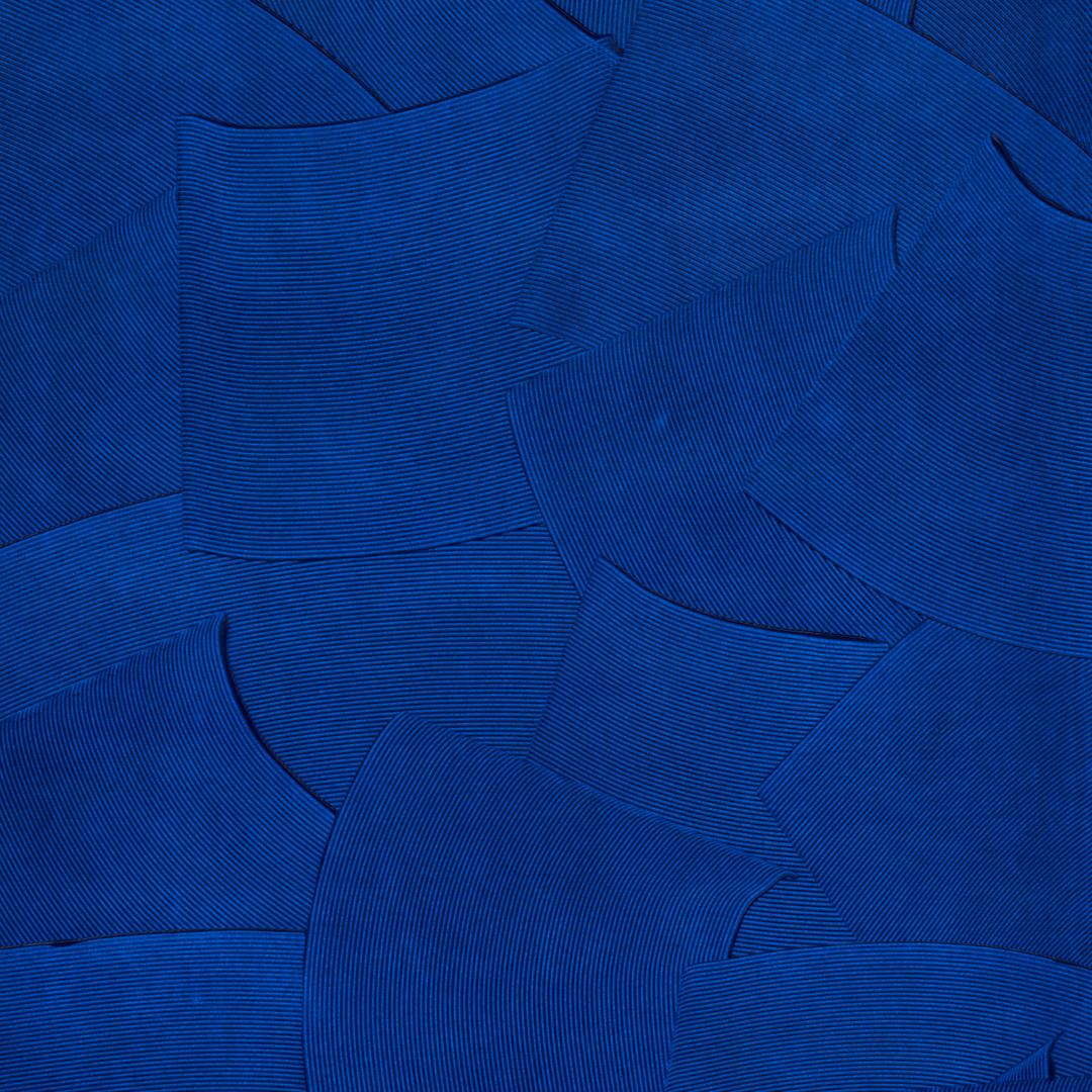 Hand Combed Plaster - Yves Blue Wallpapers | Schumacher