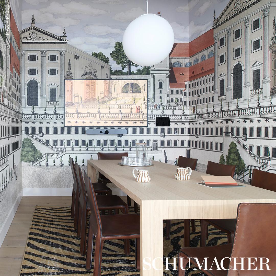 Piazza Firenze Panel Set - Document Wallpapers | Schumacher