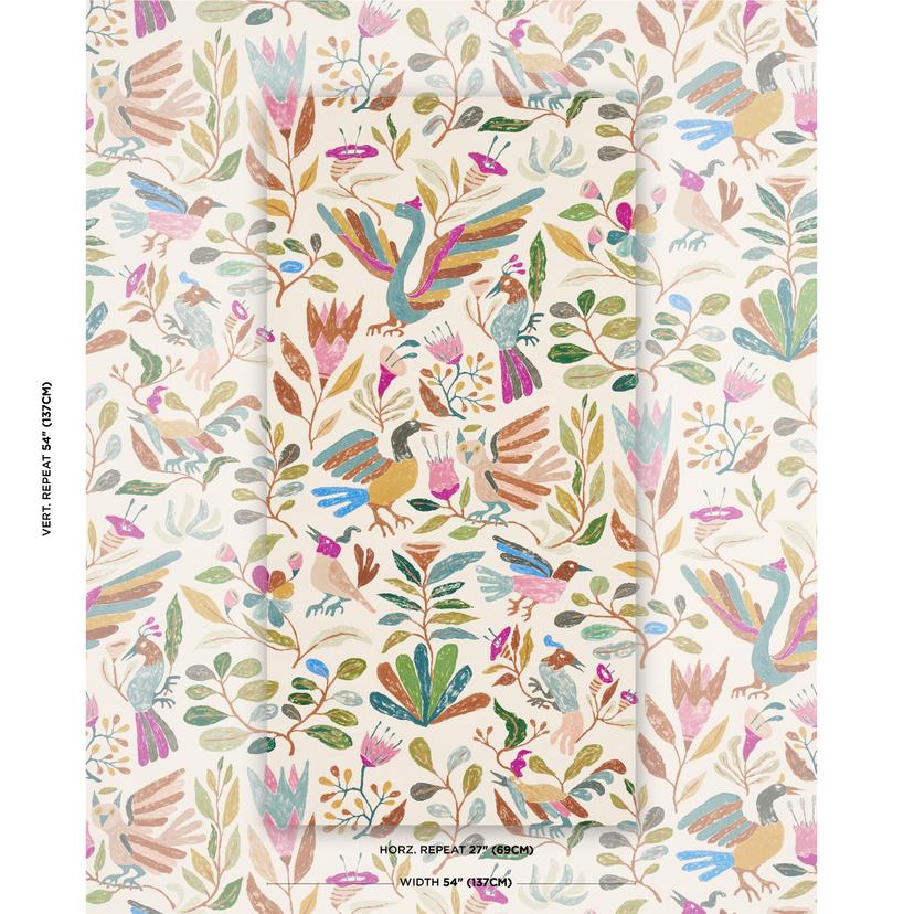 Canopy - Multi Birds Wallpapers | Schumacher
