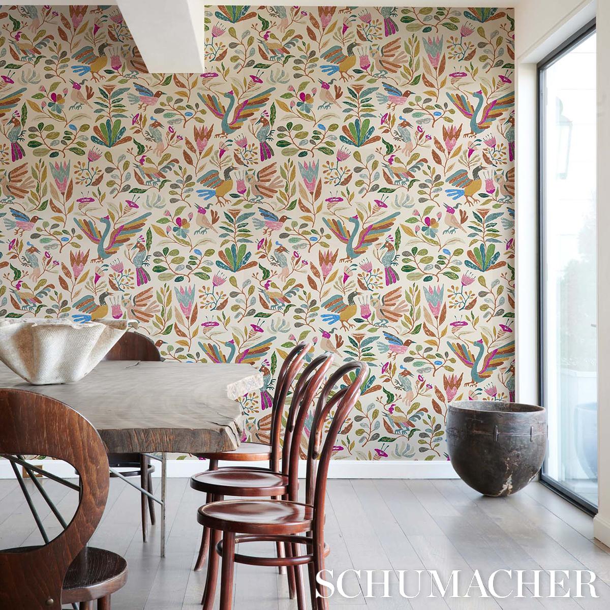 Canopy - Multi Birds Wallpapers | Schumacher